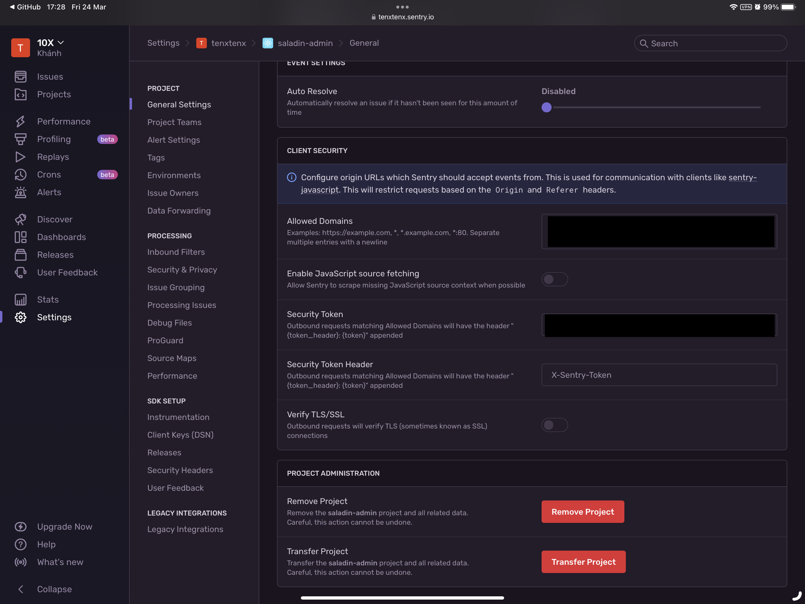 Sentry Try Grabbing The Sourcemaps Even Though I Disable `enable Javascript Source Fetching
