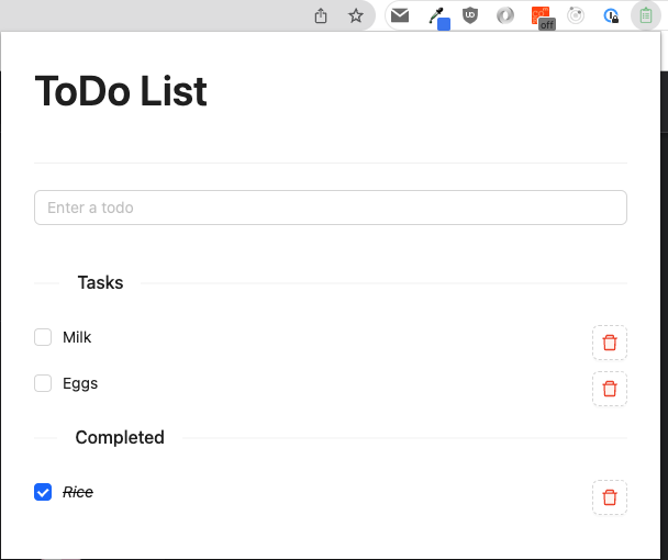 GitHub - alexwasik/todo-chrome-extension: Chrome Extension with React