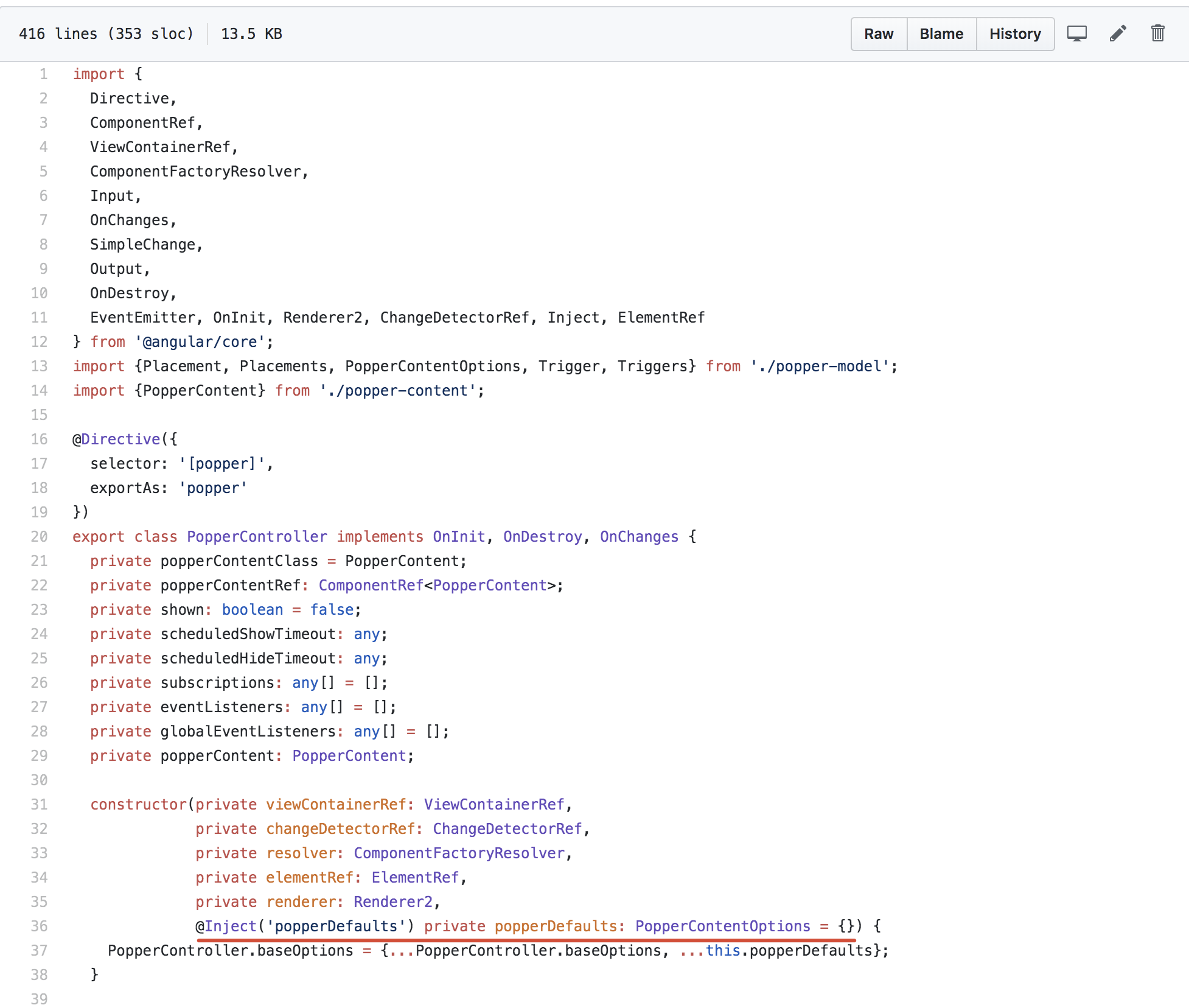 NullInjectorError: StaticInjectorError(AppModule)[popperDefaults] · Issue #122 · MrFrankel/ngx ...