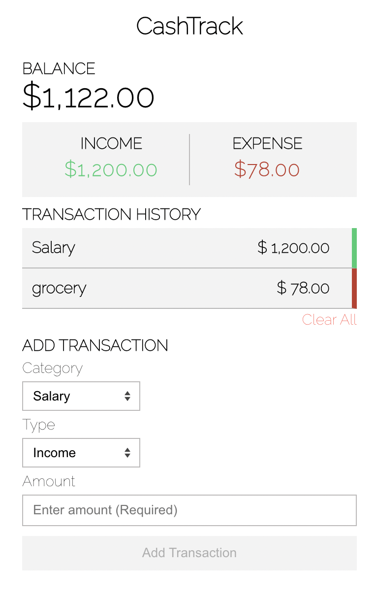 GitHub - dhrubokarmaker/CashTrack: A web application to track your ...