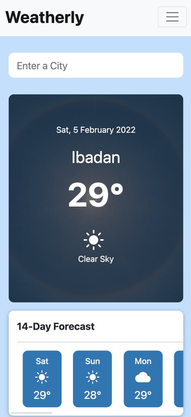 GitHub - Olabayoji/Weather-Forecast