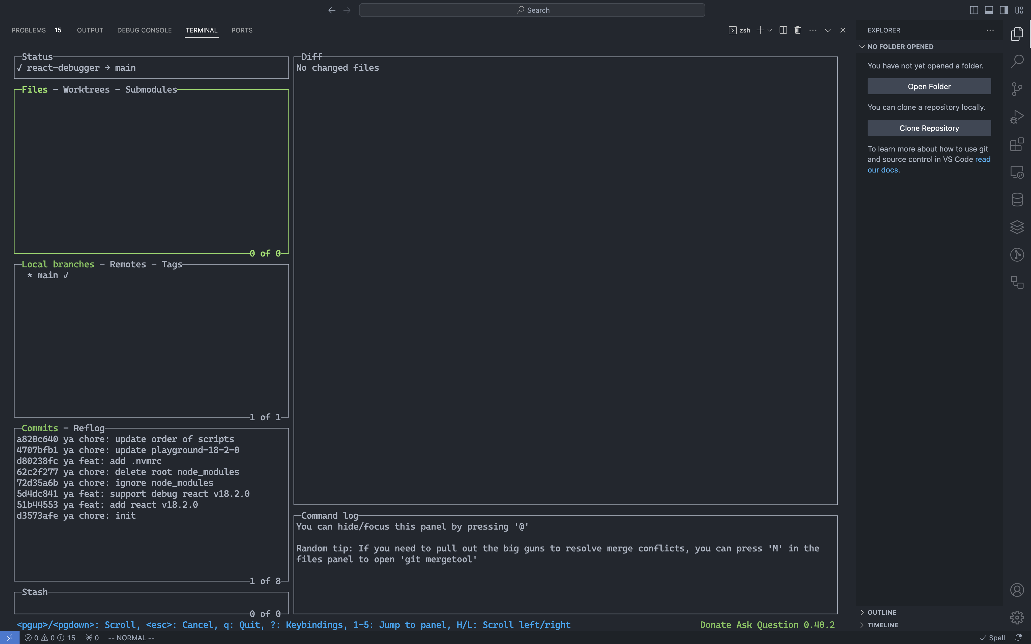 The colors of the terminal when opening VS Code by directly clicking ...