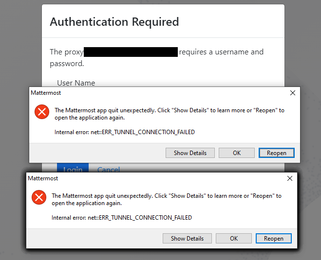 Desktop Client Crashes If HTTP Proxy Auth Is Required: net::ERR_TUNNEL_CONNECTION_FAILED · Issue ...