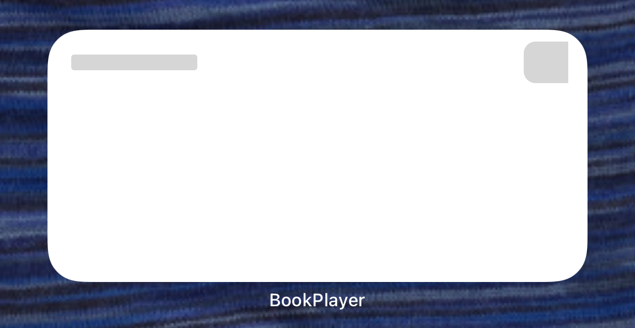 Bug: Widget does not work · Issue #648 · TortugaPower/BookPlayer · GitHub