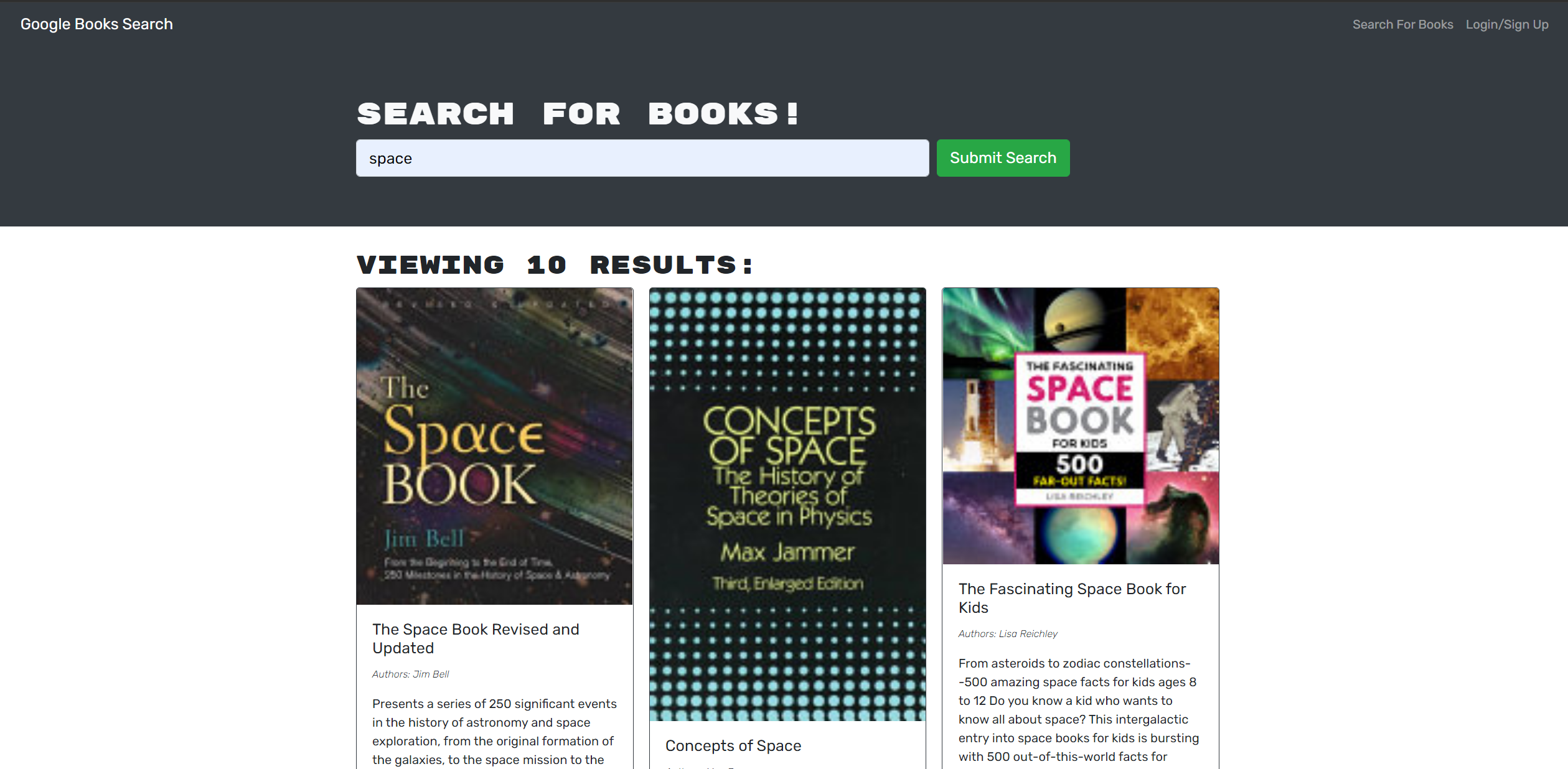 GitHub - MWright98/solid-system: MERN Stack Google Books API Search
