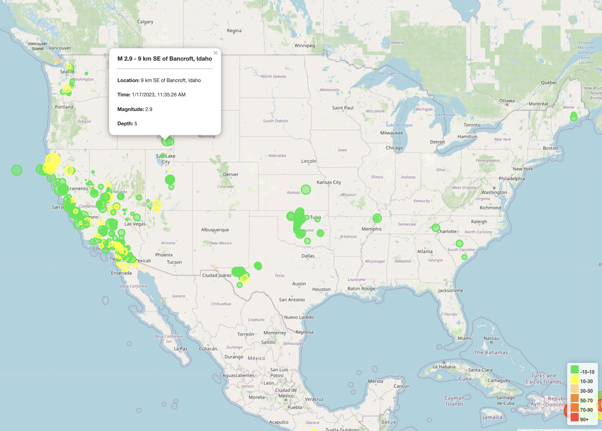 GitHub - TobiAdel/leaflet-challenge: Create the Earthquake Visualization