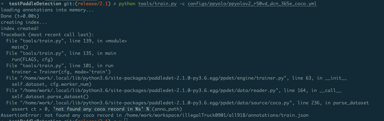 'not found any coco record in %s' % · Issue #4240 · PaddlePaddle ...