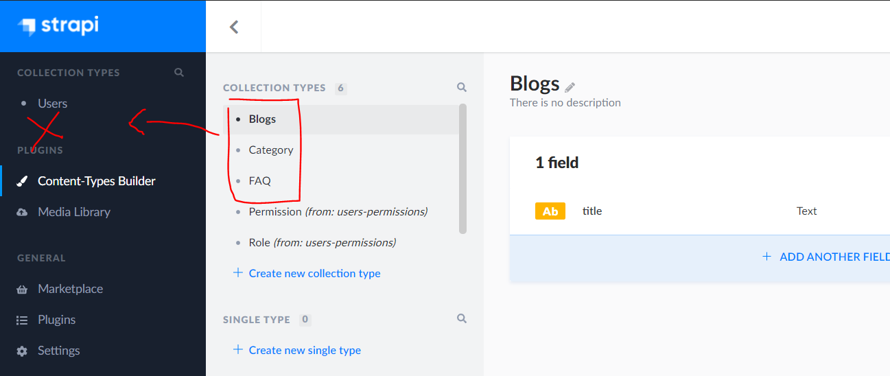 Collection Type not getting displayed after creation in sidebar · Issue #10253 · strapi/strapi ...