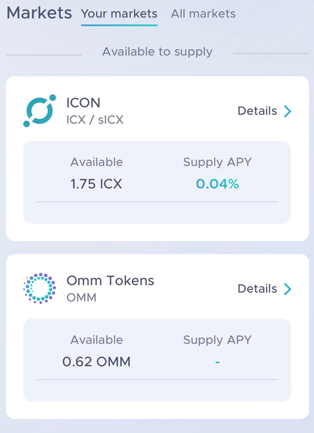 Fix minor issues with `Available to supply` markets · Issue #82 · ommfinance/openmoneymarket ...