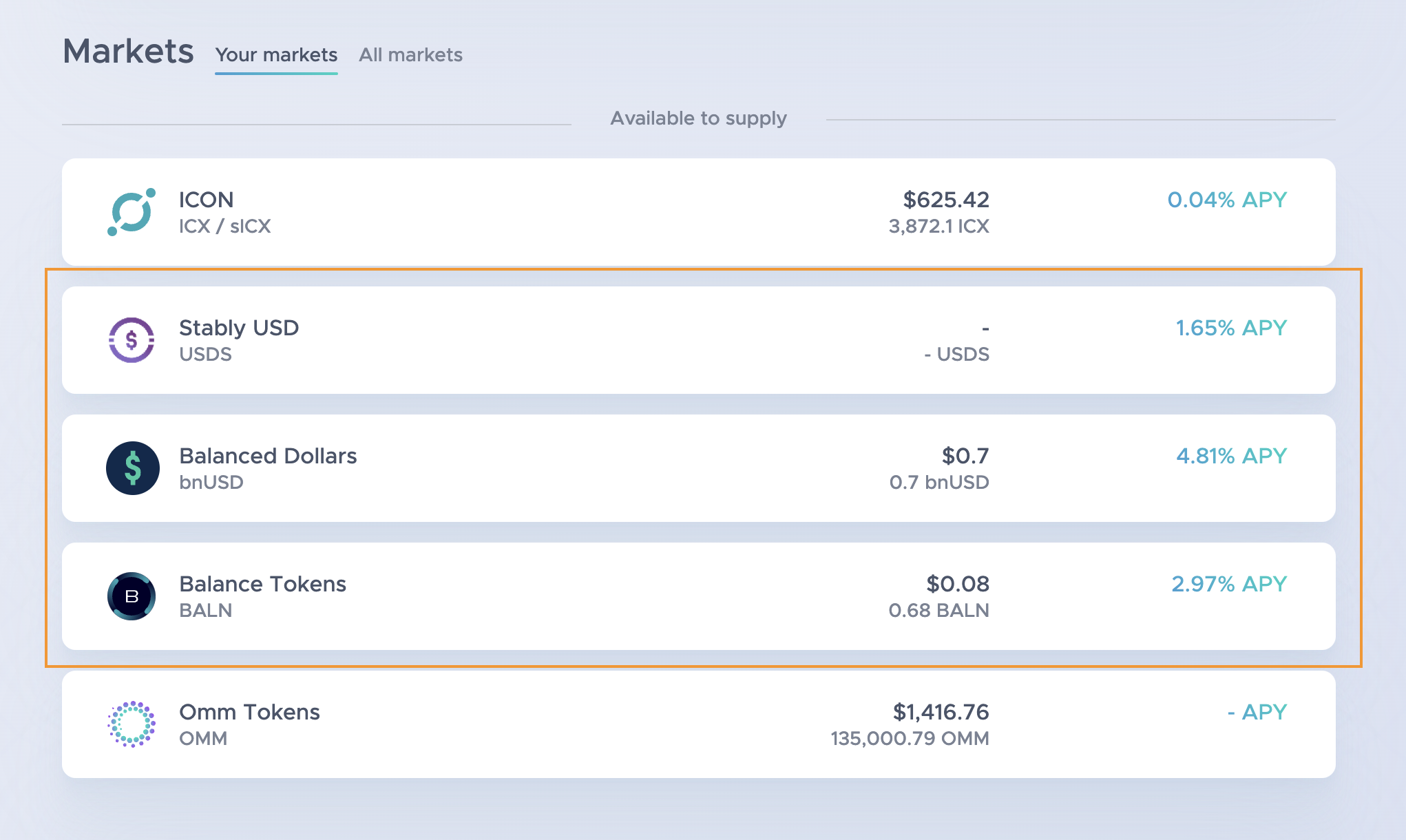 Fix minor issues with `Available to supply` markets · Issue #82 · ommfinance/openmoneymarket ...
