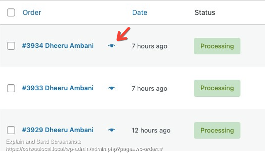[COT] Order Preview icon does nothing on click · Issue #34489 · woocommerce/woocommerce · GitHub