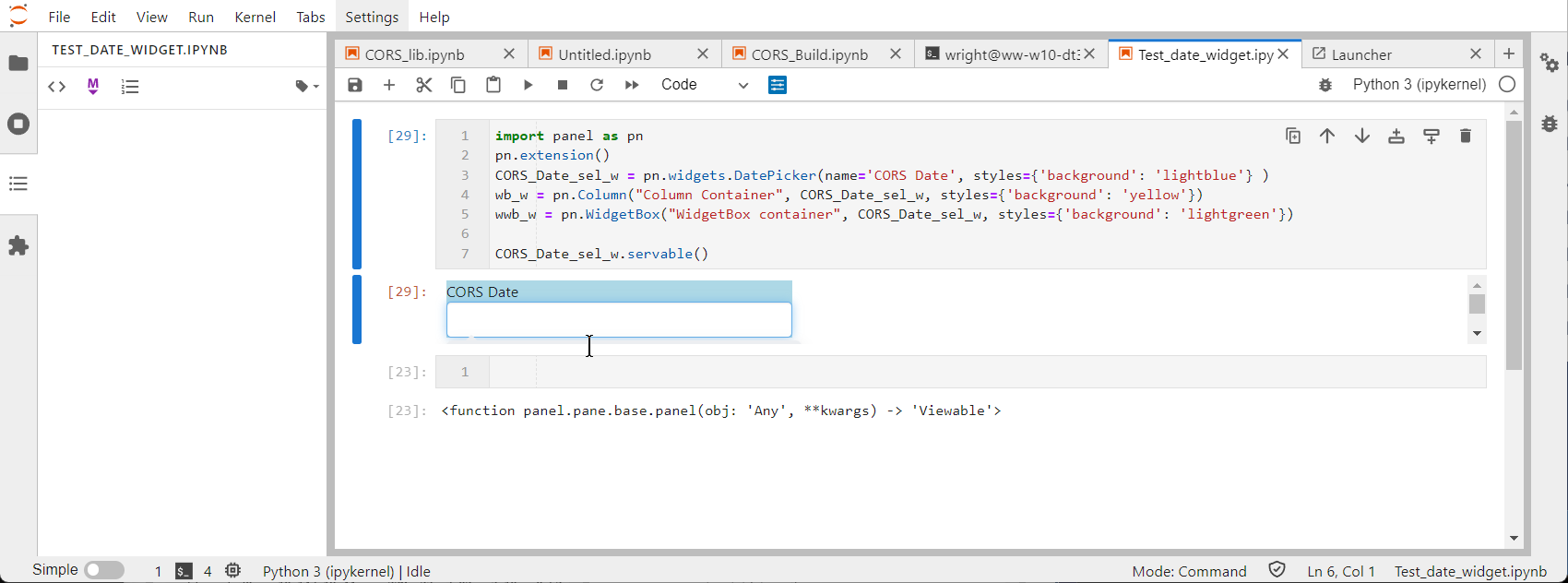 WidgetBox & Column clipping encapsulated DatePicker when clicked · Issue #5057 · holoviz/panel ...