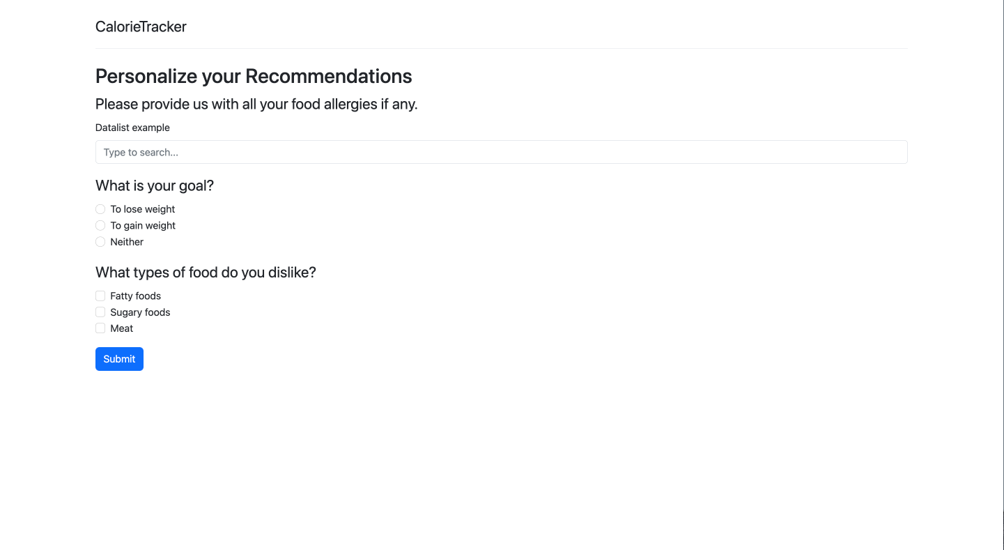GitHub - domlabutay/CS151-CalorieTracker