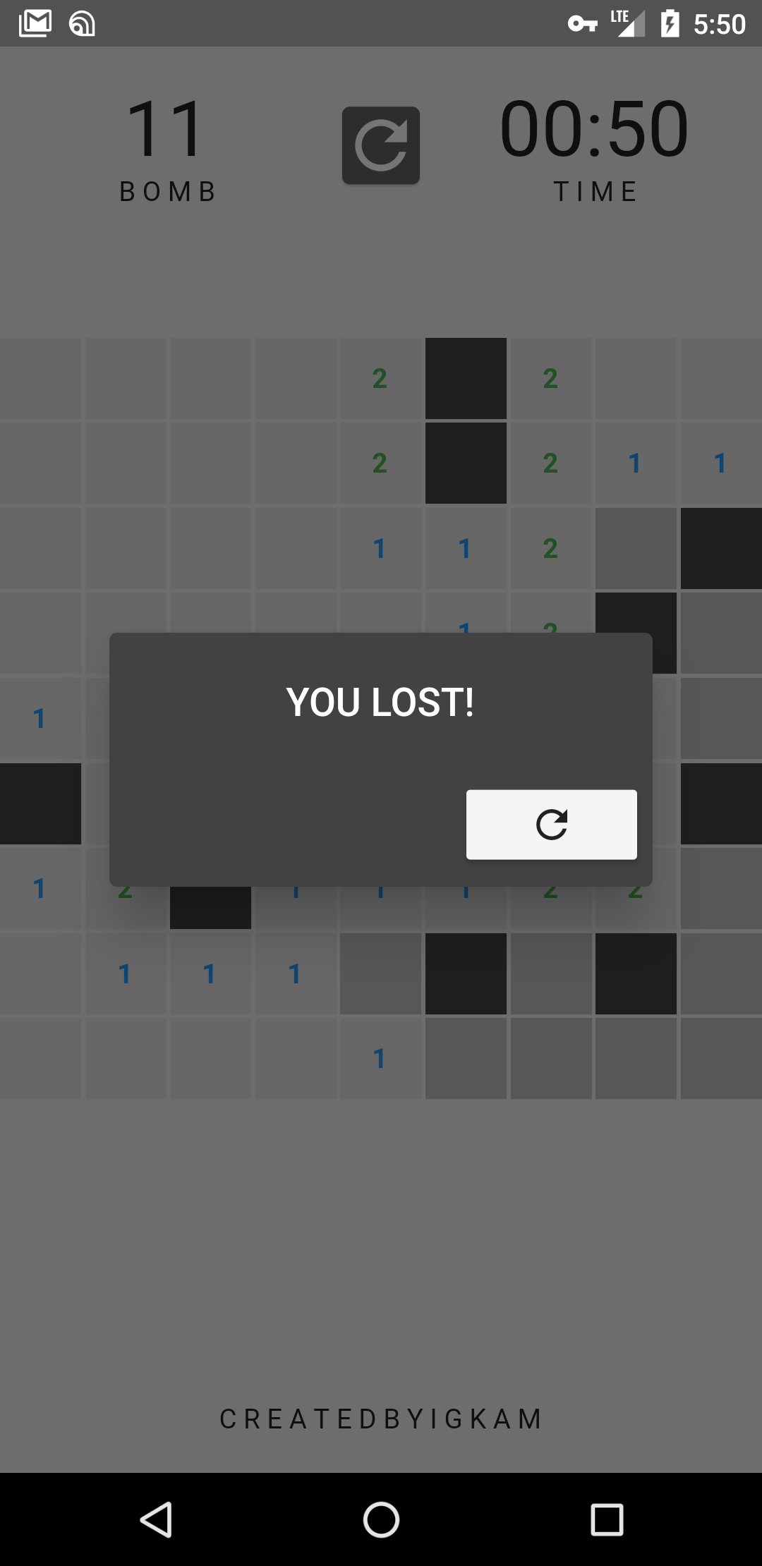 GitHub - svigkam/minesweeper_app: Mini Game MineSweeper with Flutter