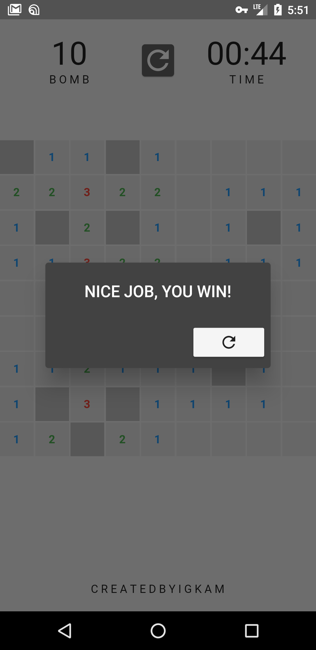 GitHub - svigkam/minesweeper_app: Mini Game MineSweeper with Flutter