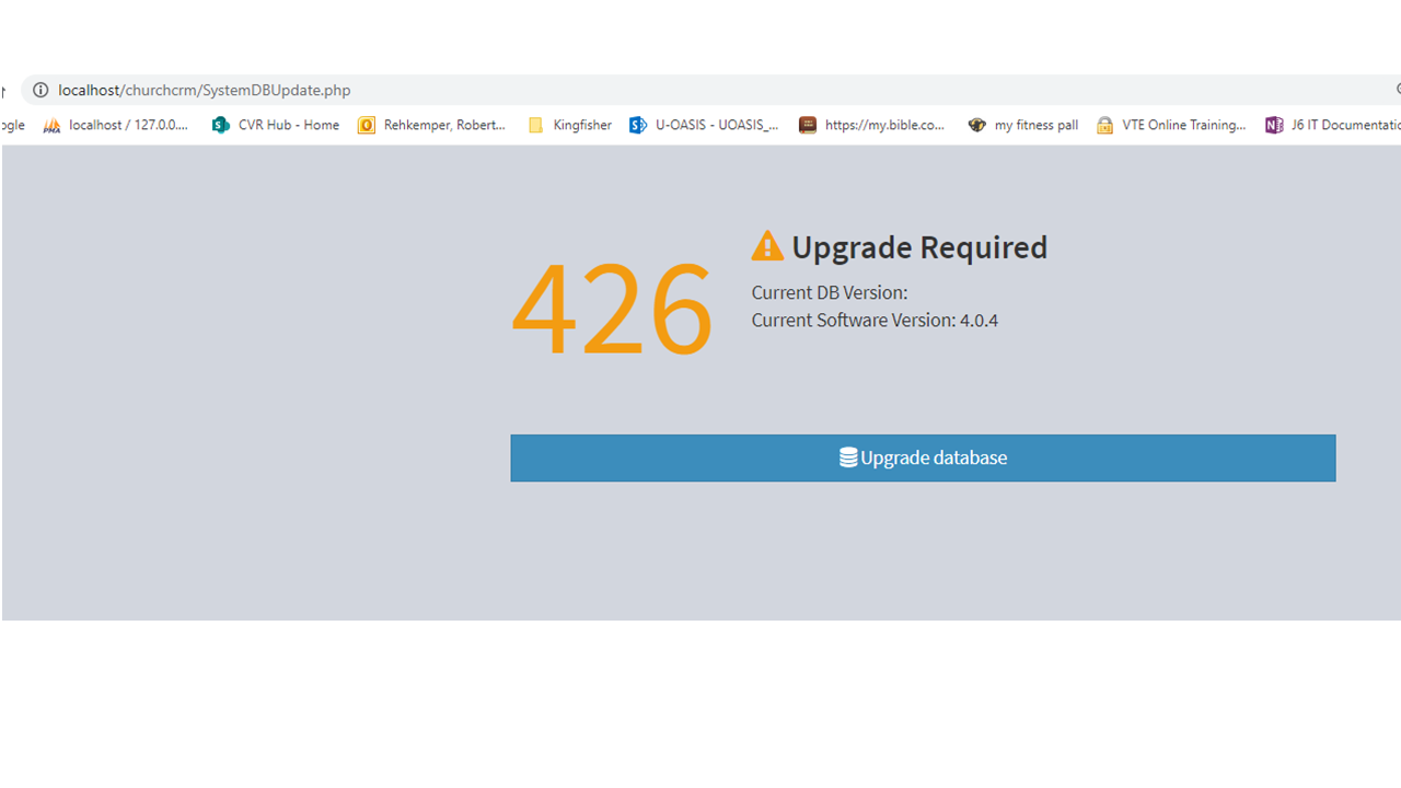 after install 4.04 version on a clean Xampp installation I get a 426 upgrade required error ...