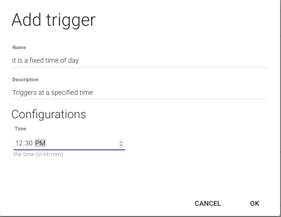 [Next Gen Rule Engine] PaperUI Time triggers and conditions are not complete and not working ...