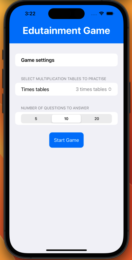 GitHub - marnierogers/edutainment-game: Beginner swift project built in Xcode. Children's ...