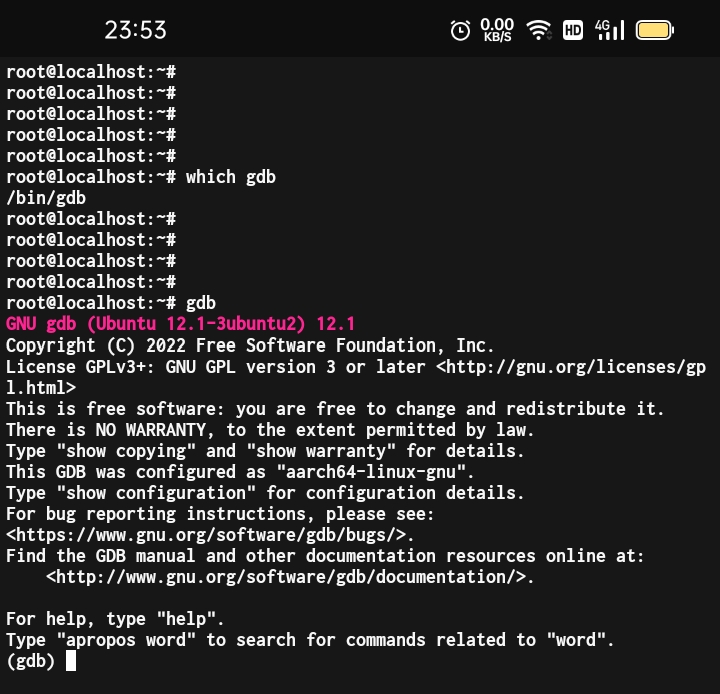 Ghidradbgerrordebuggermodelterminatingexception Error While Starting Gdb Gdb Terminated 