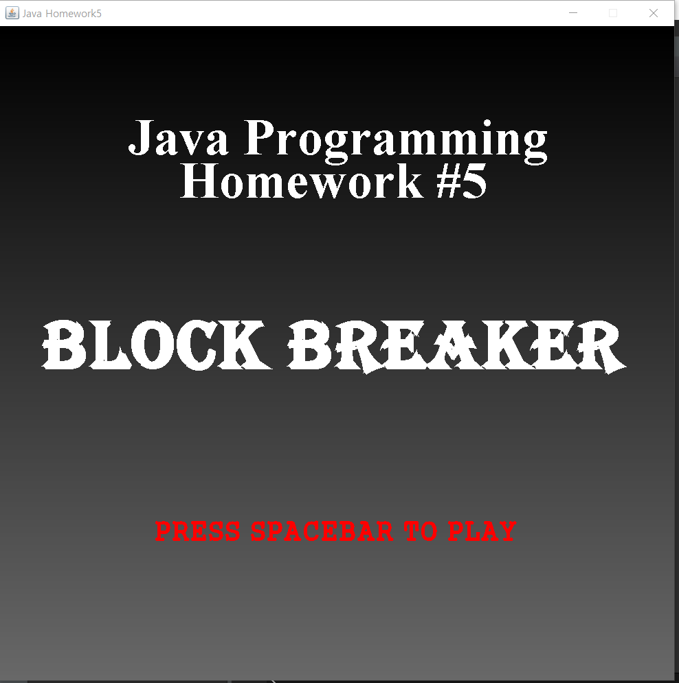 GitHub - lou0124/Brick-breaking-game-java-swing