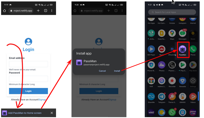 GitHub - saketverma-03/passMan: React based PWA using vite for build
