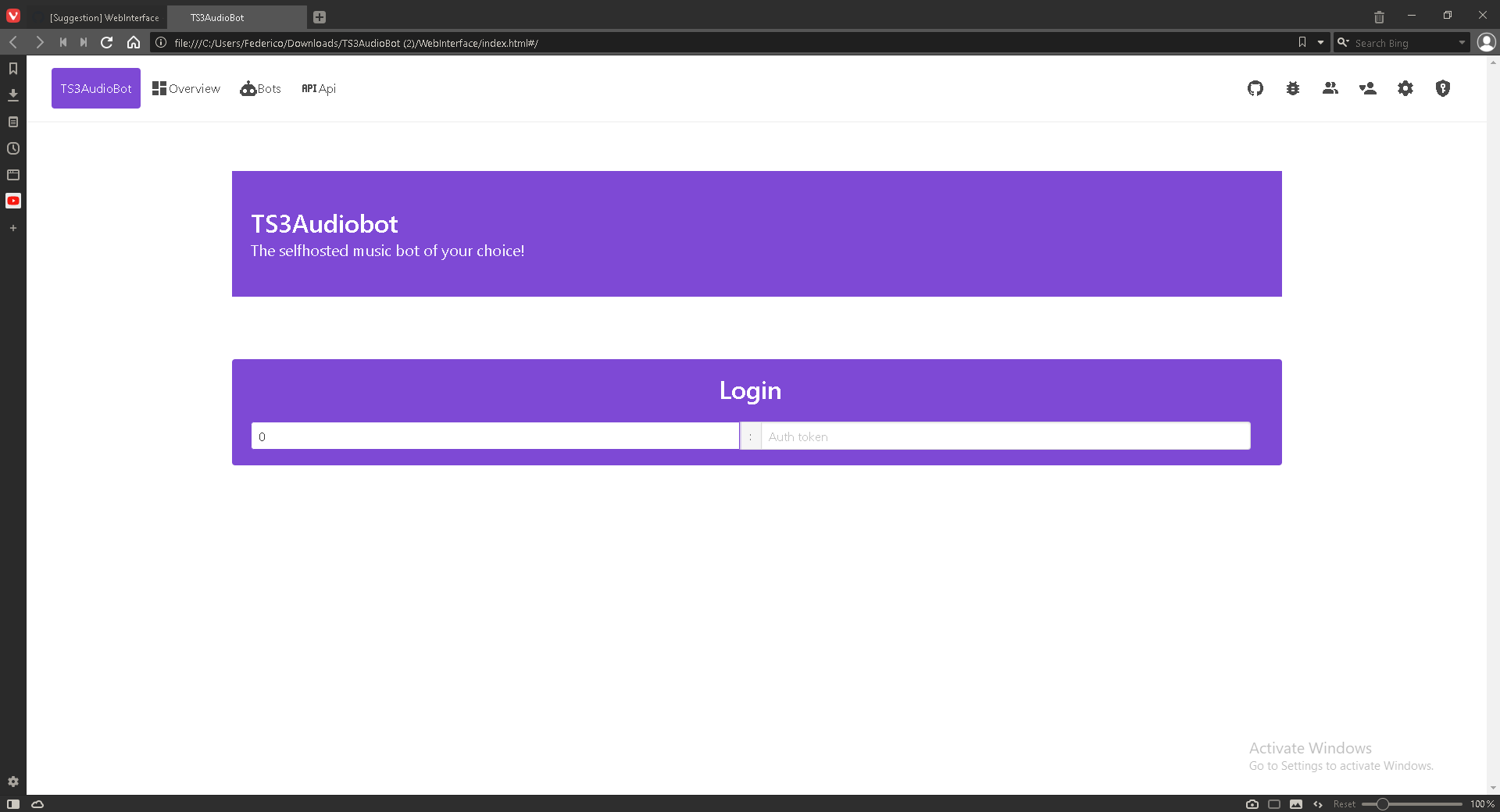 How to use the WebInterface and run Youtube Songs? · Issue #771 · Splamy/TS3AudioBot · GitHub