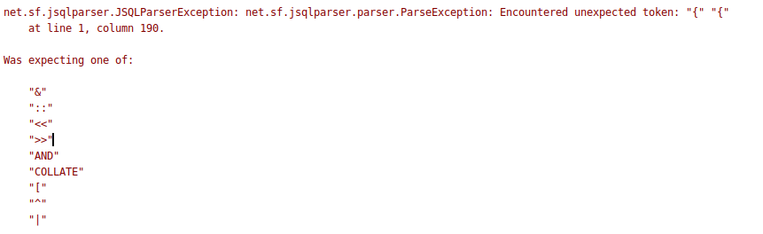 How to ignore The #{0-9a-zA-Z-_} · Issue #1738 · JSQLParser/JSqlParser ...
