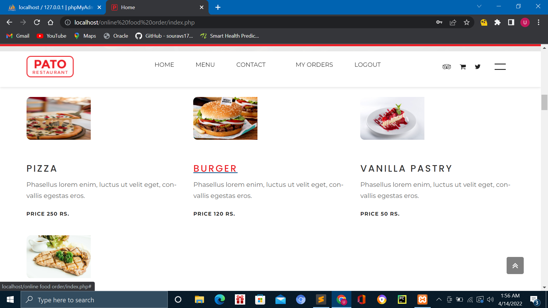 GitHub - UdiptSrivastava/food-order