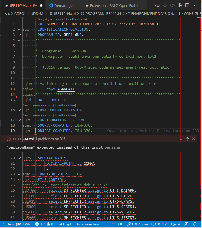 COBOL - "SectionName" expected instead of this input · Issue #329 · IBM/zopeneditor-about · GitHub