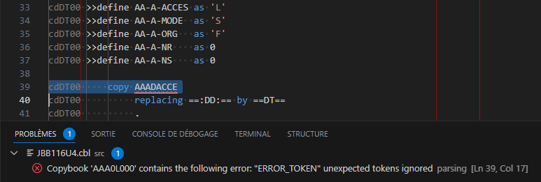 COBOL - "SectionName" expected instead of this input · Issue #329 · IBM/zopeneditor-about · GitHub