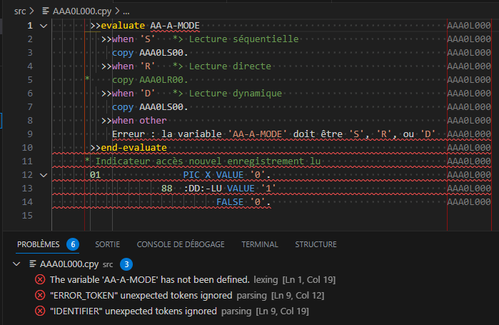 COBOL - "SectionName" expected instead of this input · Issue #329 · IBM/zopeneditor-about · GitHub