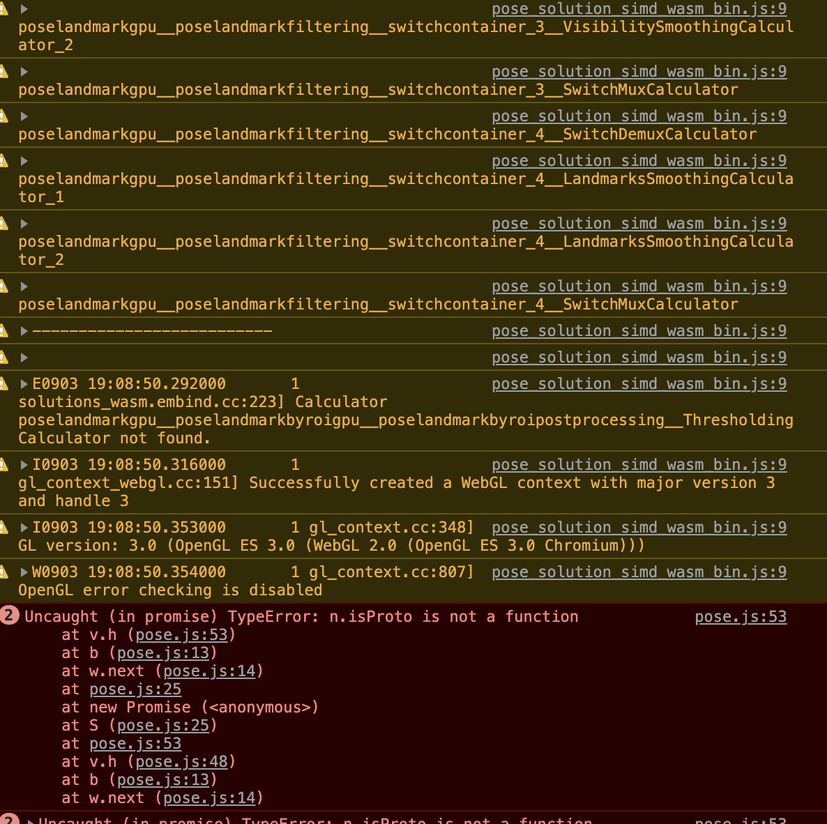 Mediapipe Blazepose Not working in Hosted React site · Issue #2500 ...