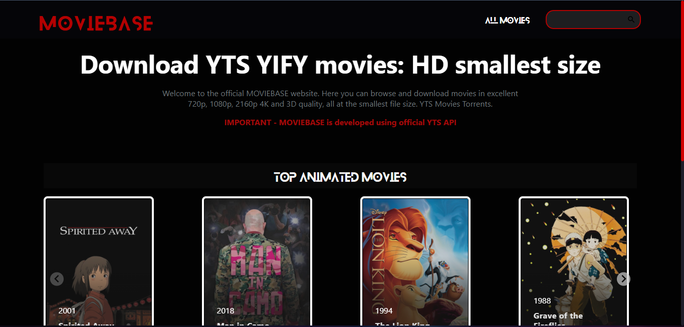 GitHub - ammansoomro/Moviebase: "Moviebase: This project is a YTS clone built using React and ...