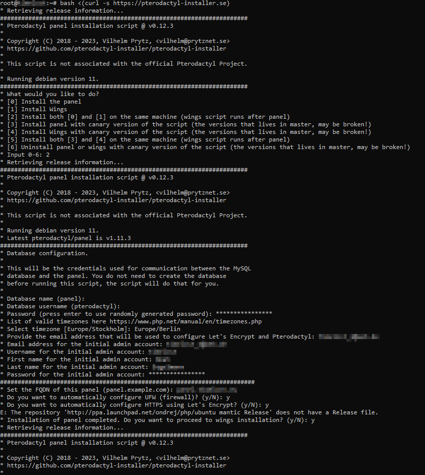 Repository does not have a release file · Issue #412 · pterodactyl-installer/pterodactyl ...