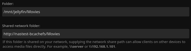 Unable to Add SMB Server - Works fine in Emby · Issue #5456 · jellyfin ...