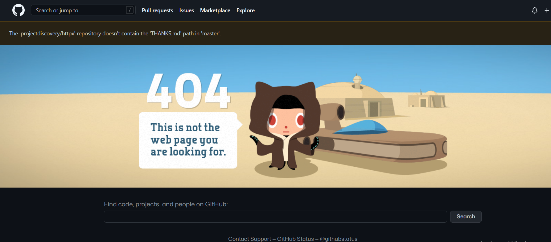 [docs] Fix: Broken link at the end of README.md · Issue #806 · projectdiscovery/httpx · GitHub