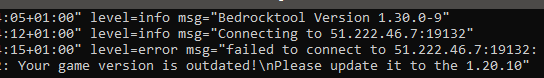 Update 1.20.10? · Issue #84 · bedrock-tool/bedrocktool · GitHub