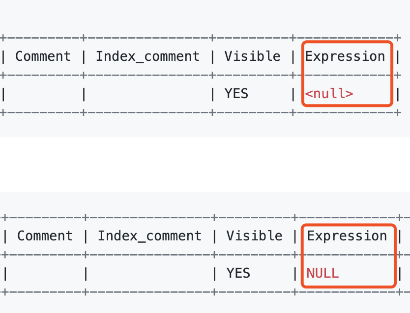 `show keys from` return expression field is not compatible with mysql · Issue #26110 · pingcap ...