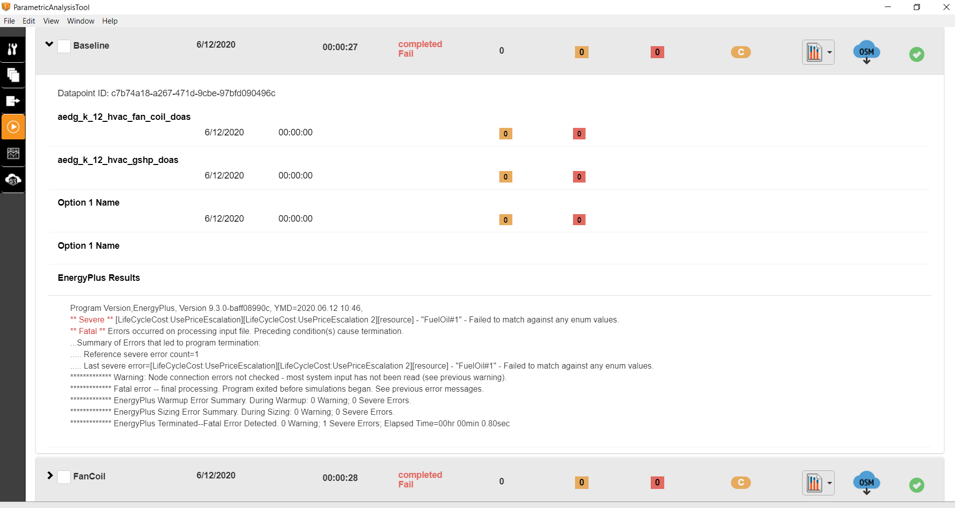 Error with Energyplus Economic measure. · Issue #149 · NREL/OpenStudio-PAT · GitHub