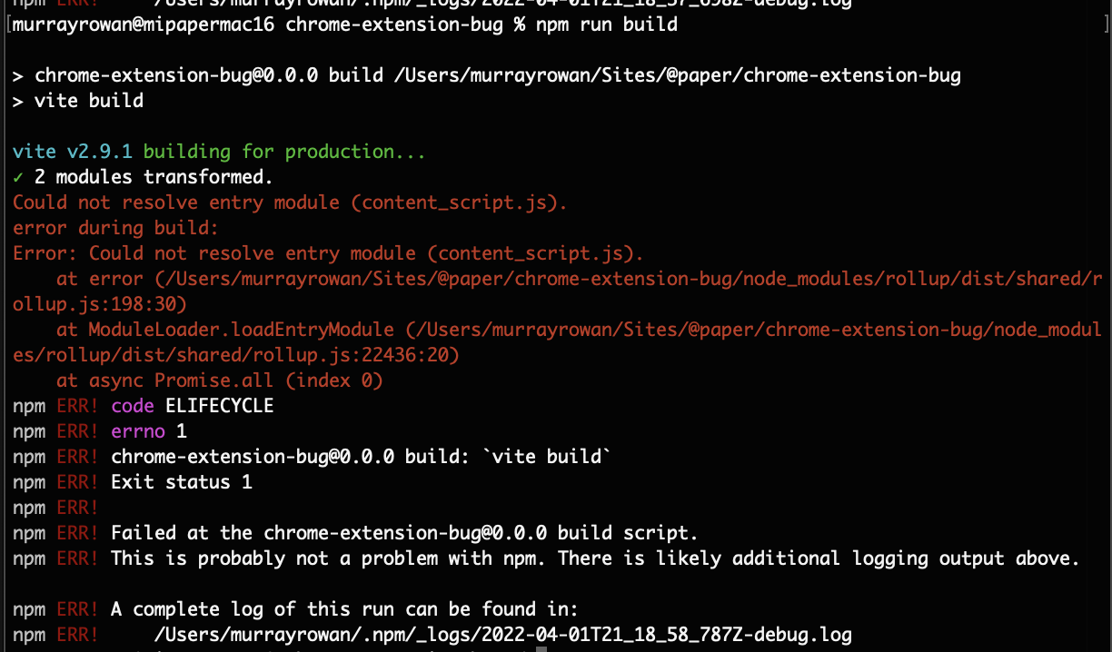 Content Scripts not found when using vite · Issue #270 · crxjs/chrome-extension-tools · GitHub