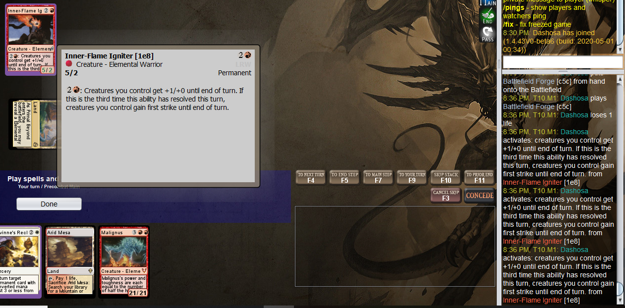 Inner Flame Igniter does not give first strike on third resolution · Issue #6562 · magefree/mage ...