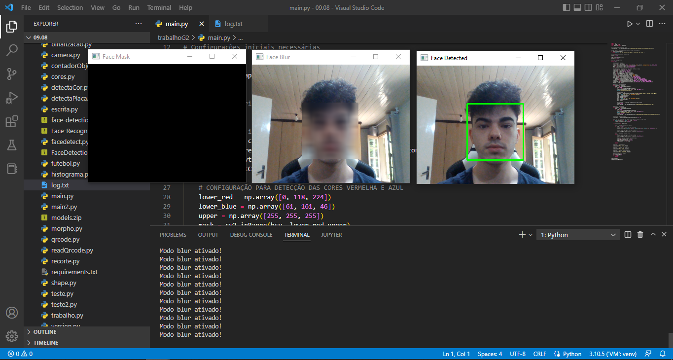 GitHub - afonsonavarini/face_blur: Aplica BLUR na face detectada para garantir privacidade.