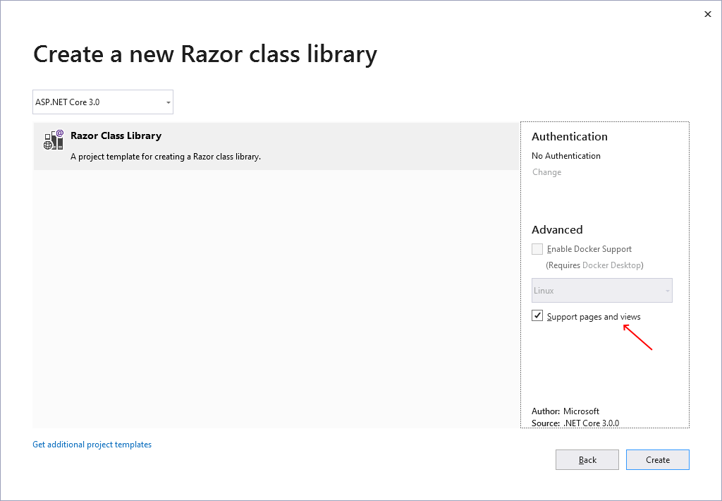 No Razor Class Library in Visual Studio · Issue #14946 · dotnet/AspNetCore.Docs · GitHub
