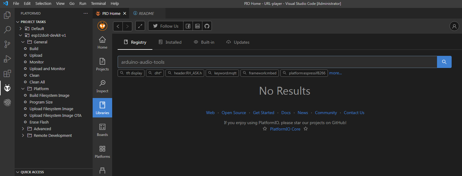 Installation on PlatformIO · Issue #201 · pschatzmann/arduino-audio-tools · GitHub