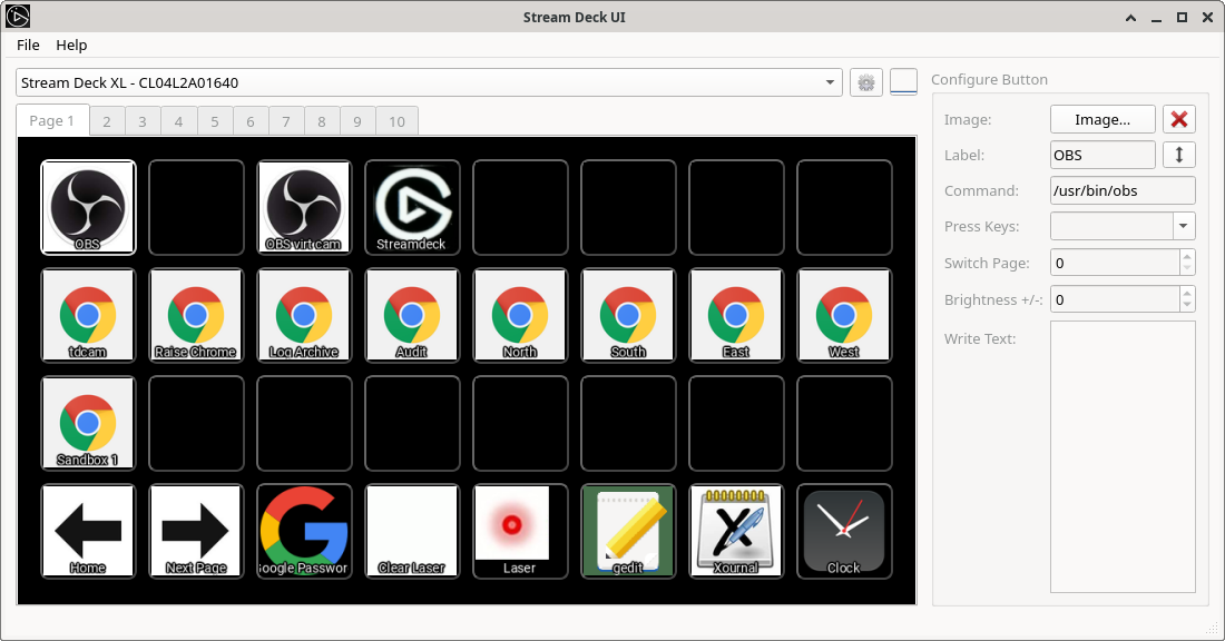 Can only edit the upper left button · Issue #340 · timothycrosley/streamdeck-ui · GitHub
