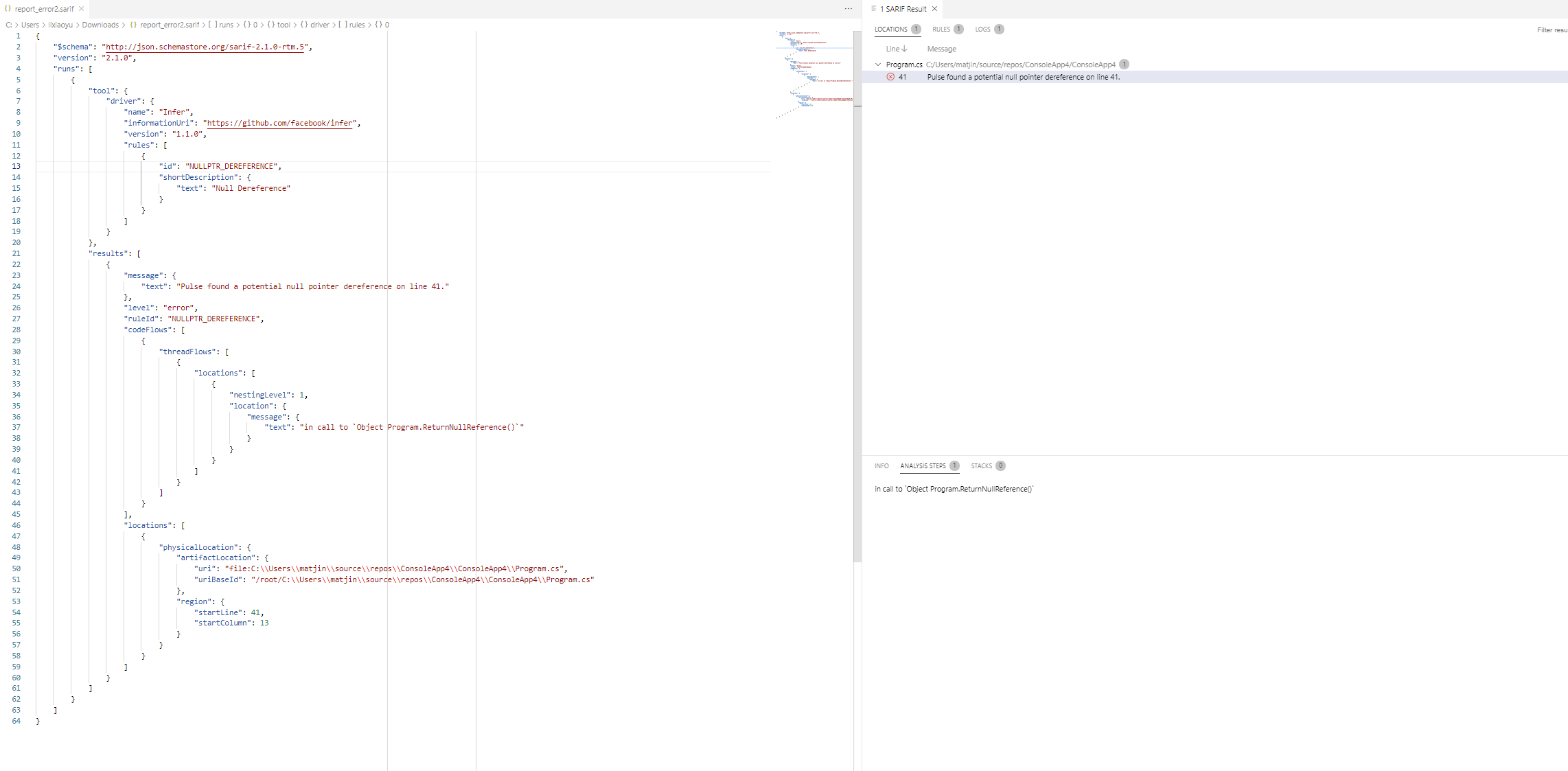 Sarif Viewer VS extension does not support codeflows · Issue #449 · microsoft/sarif-visualstudio ...