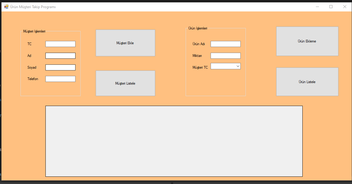 GitHub - omrkara0/Urun_Musteri_Takip_Programi: Following a product and ...