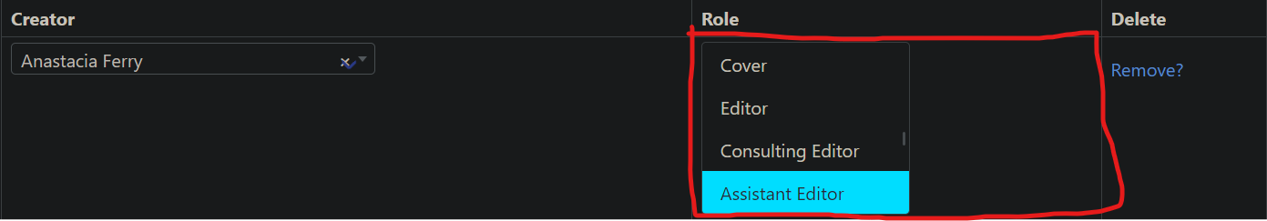 Sort credit roles alphabetically. · Issue #143 · Metron-Project/metron · GitHub
