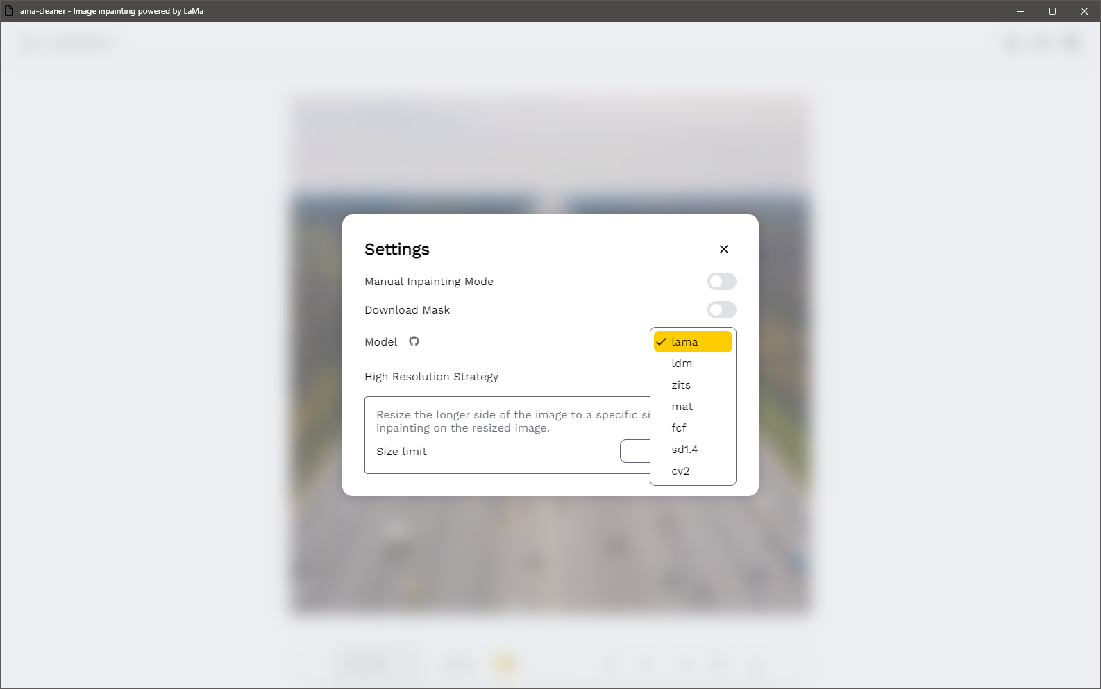 SD 1.5 model error · Issue #95 · Sanster/IOPaint · GitHub