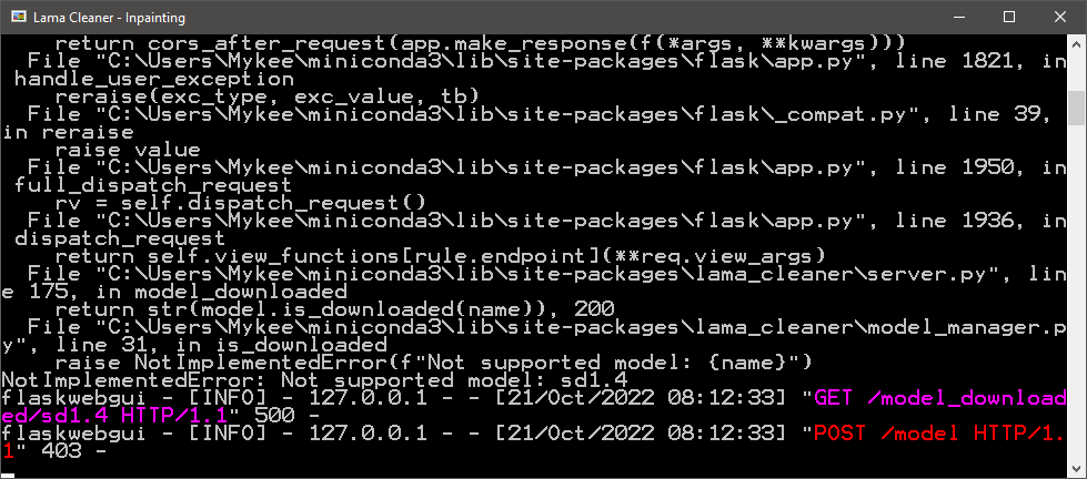 SD 1.5 model error · Issue #95 · Sanster/IOPaint · GitHub